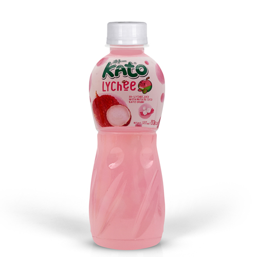 Food & Fruits | Kato Nata De Coco Lychee Juice (PET Bottle) - 320 ML